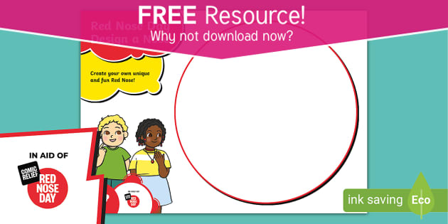 FREE! - Red Nose Day Design a Nose Worksheet / Worksheet