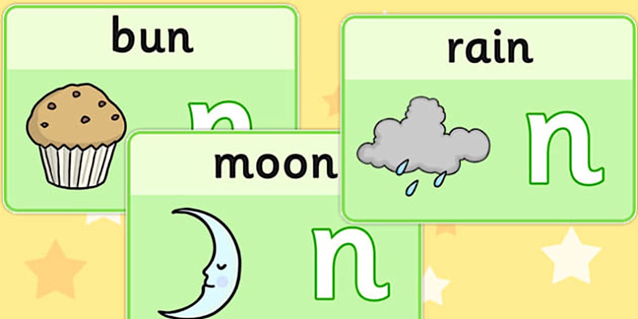 Final 'N' Sound Modelling Dough Mats (Teacher-Made) - Twinkl