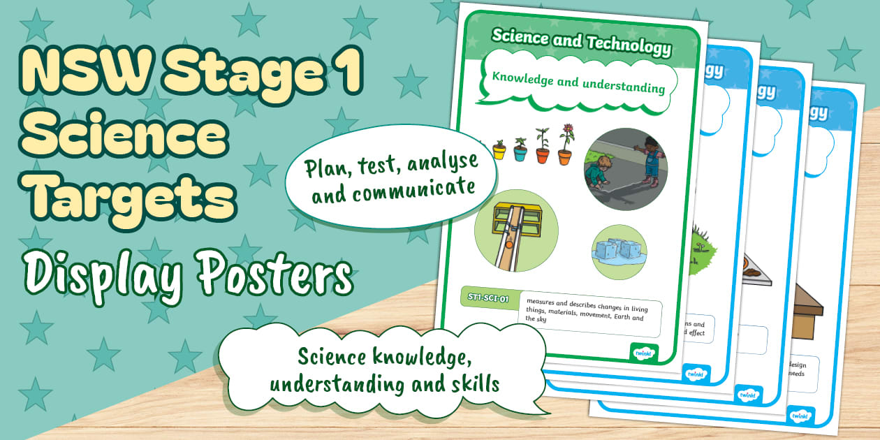 NSW Stage 1 Science Targets Posters