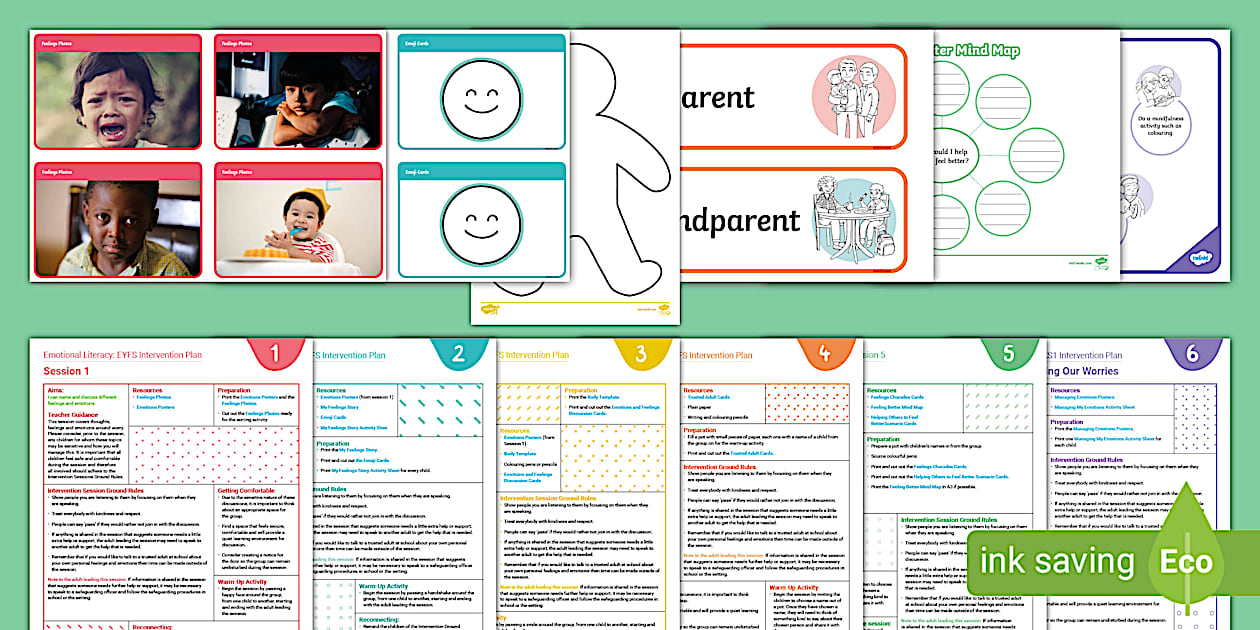 Emotional Literacy EYFS SEMH Intervention Pack - Twinkl