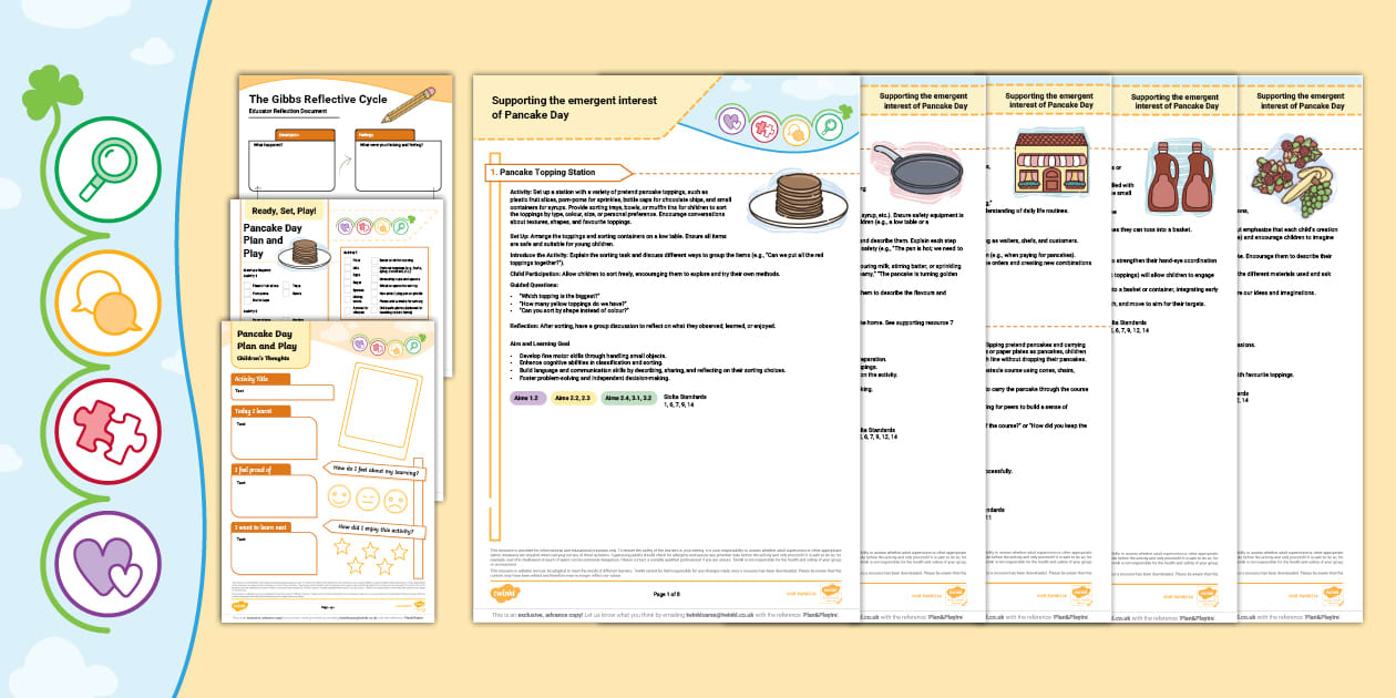Pancake Tuesday Plan and Play Pack (teacher made) - Twinkl