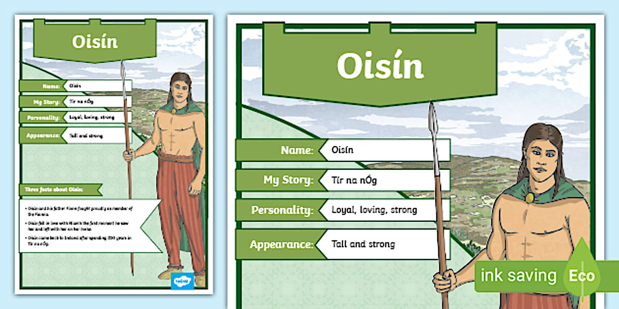 Character Profile of Oisín (teacher made) - Twinkl