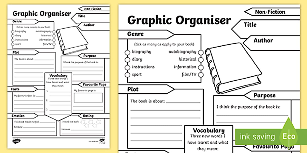 Non-Fiction Graphic Organiser Worksheet (teacher made)