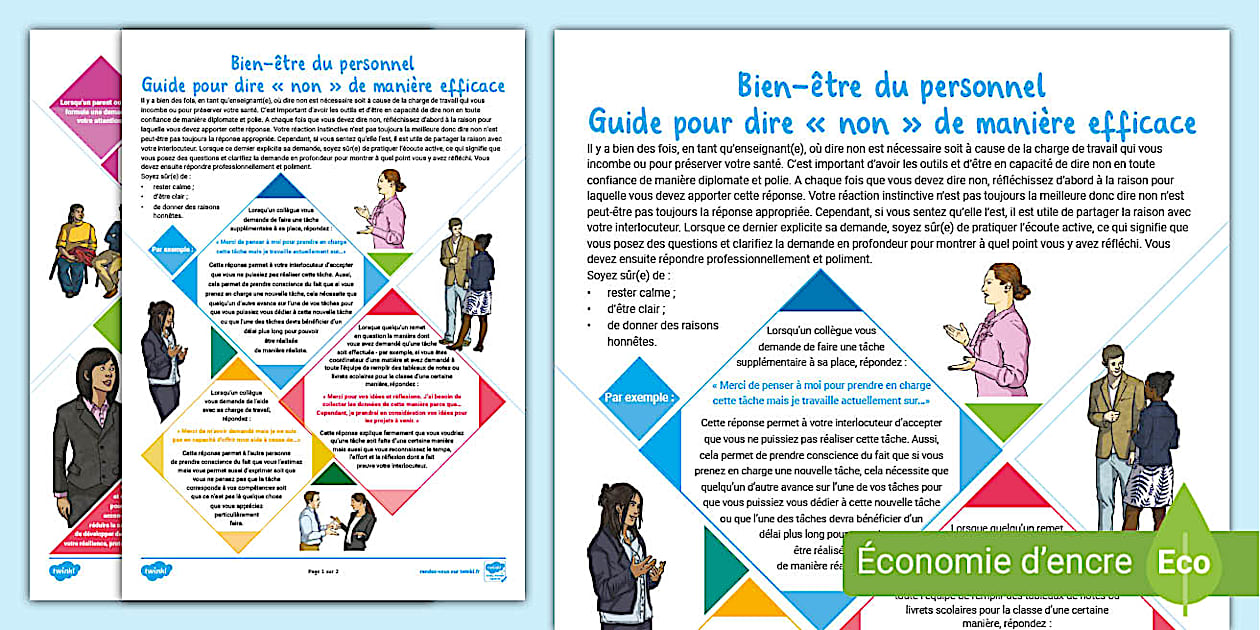 Bien-être du personnel Guide pour dire non de manière efficace