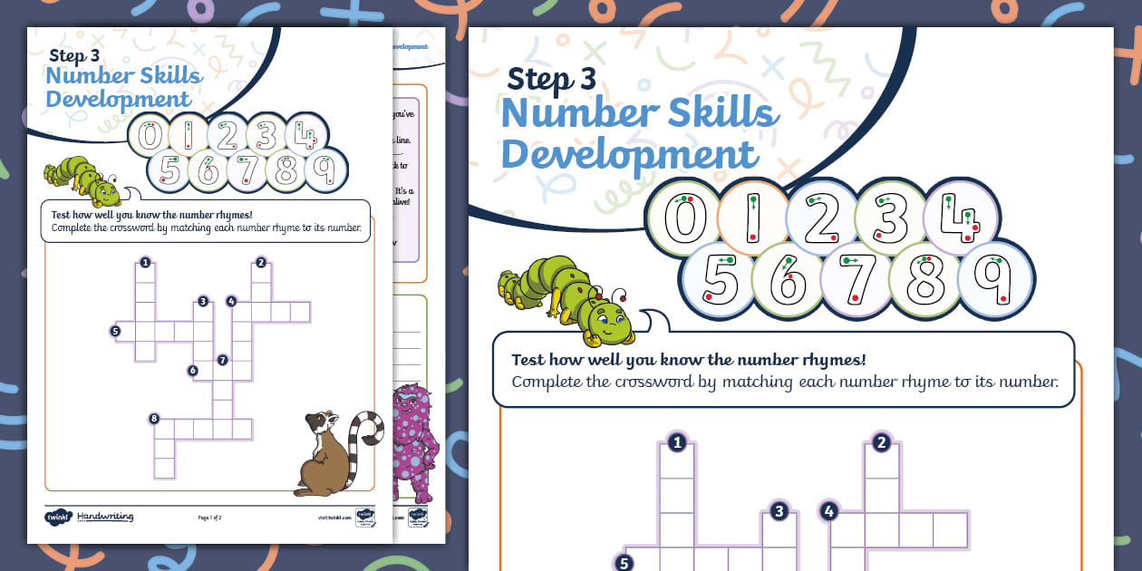 Step 3 Number Formation Skills Development Activity Sheet