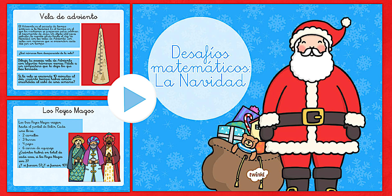 Desafíos matemáticos - La Navidad (teacher made) - Twinkl