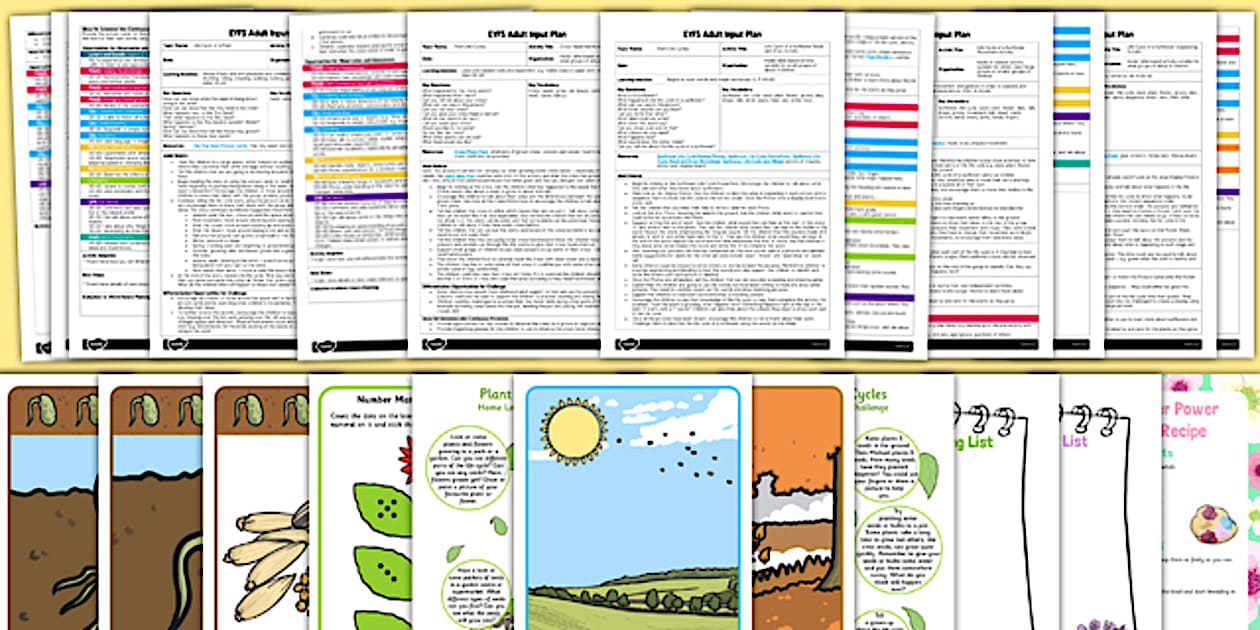 EYFS Plant Life Cycles Adult Input Planning and Resource Pack