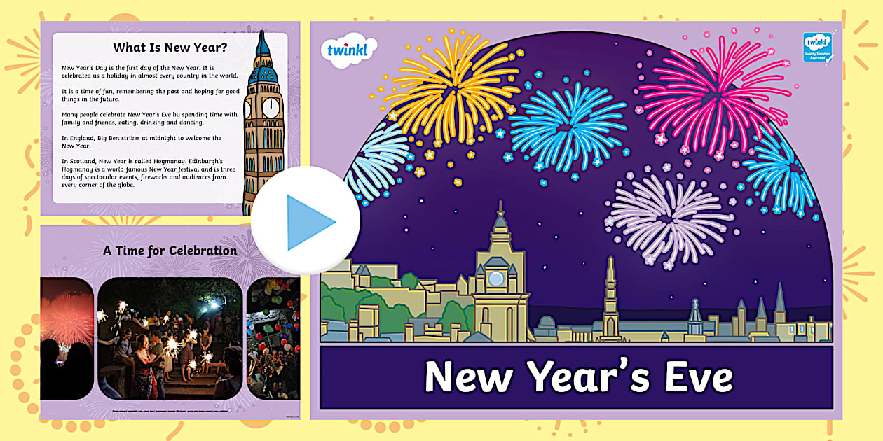 New Year's Eve PowerPoint (teacher made) - Twinkl