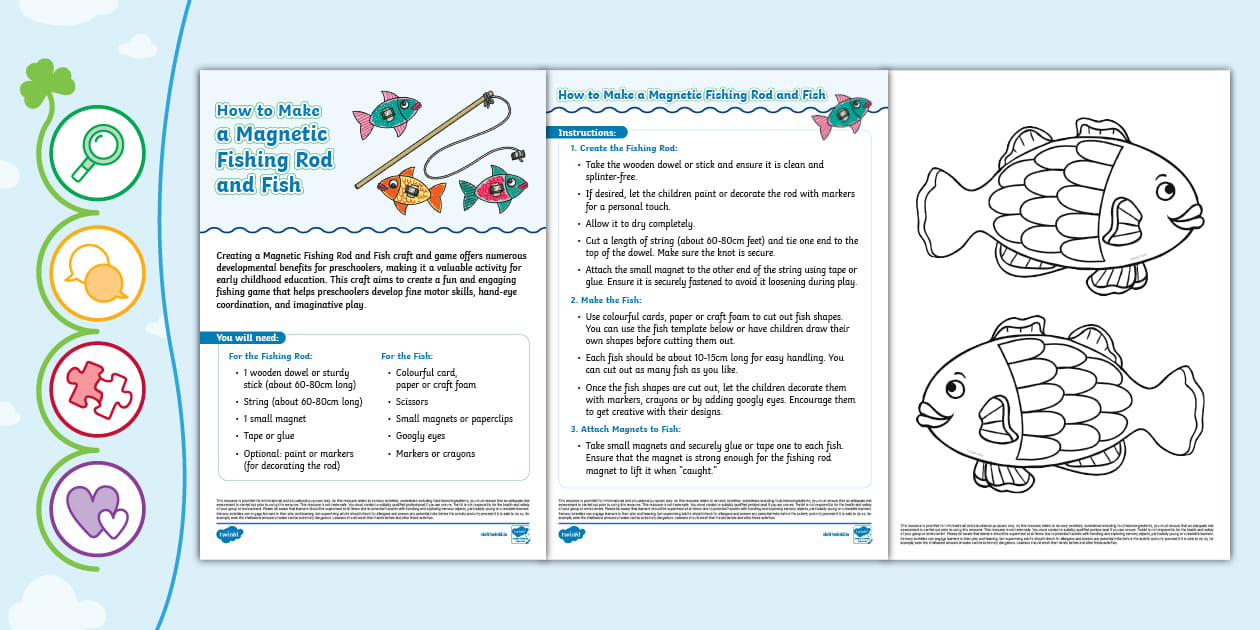 How to Make a Magnetic Fishing Rod and Fish - Twinkl