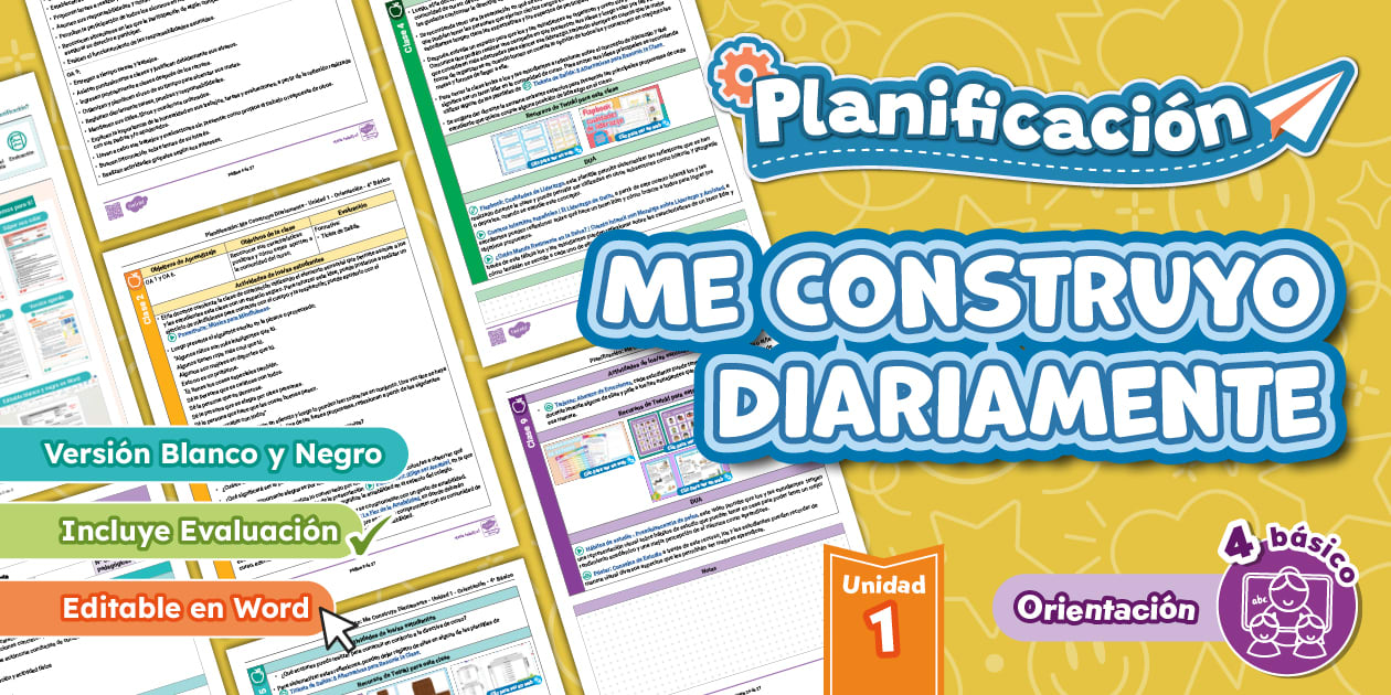 Planificación | Orientación | Unidad 1 | 4° Básico