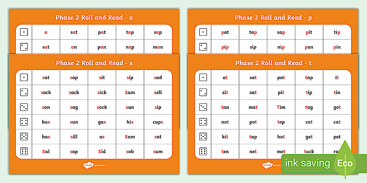 Cursive Phase 2 Letter Progression Set 1 s a t p Phoneme Roll and Read Mat