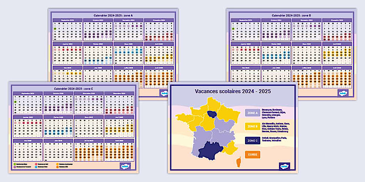 Calendrier des vacances scolaires 2025-2026
