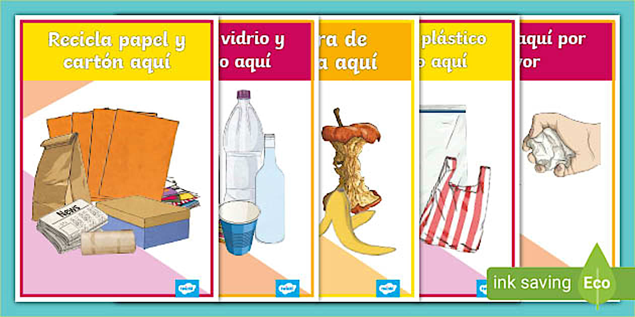 Spanish Rubbish and Recycling (teacher made) - Twinkl