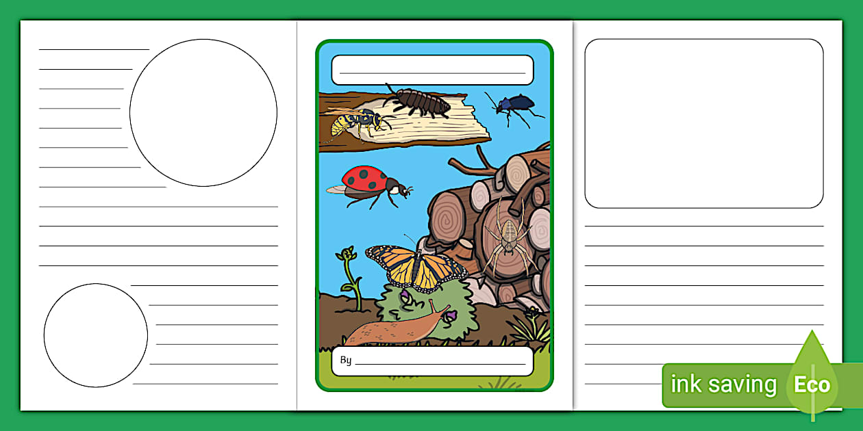 My Minibeast Book Template, Minibeasts (teacher made)