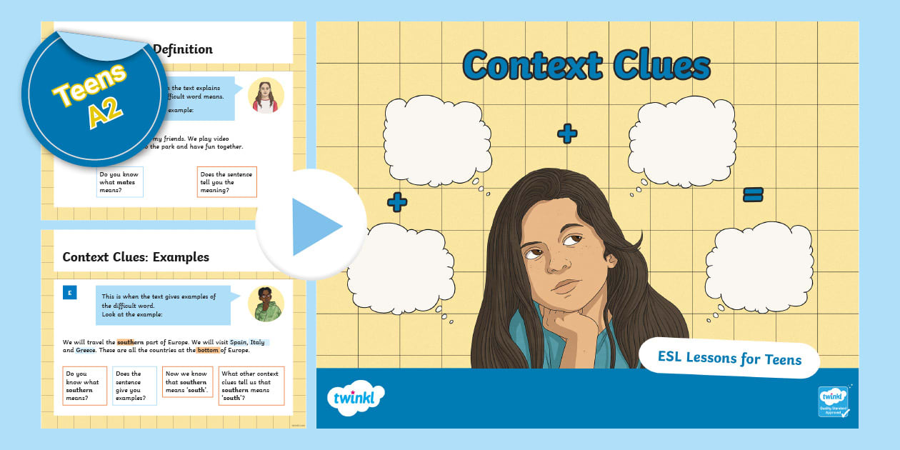 Twinkl ESL Context Clues PPT (teacher made) - Twinkl