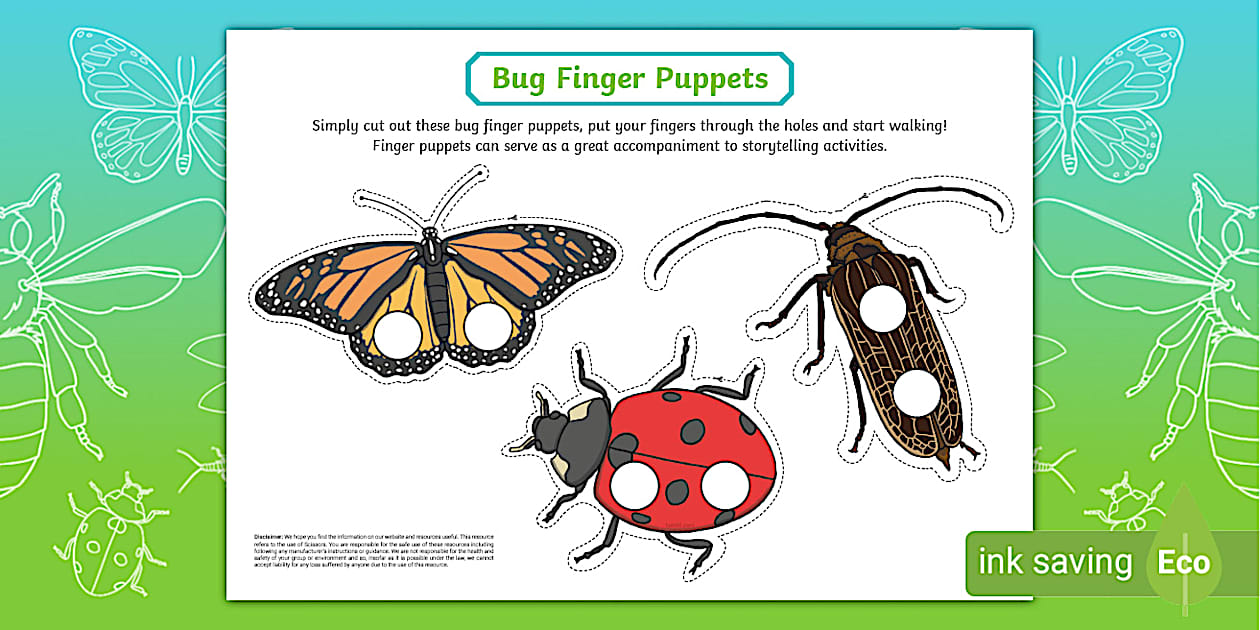 Bug Finger Puppets | Twinkl | Minibeasts | Finger Puppets