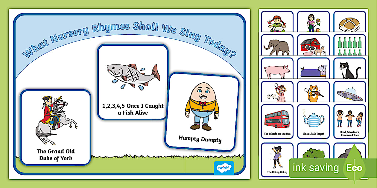 Nursery Rhyme Pictures for EYFS - Twinkl