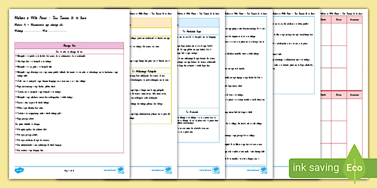 Mahere pānui tau tuaono- reading plan for year six rūmaki.