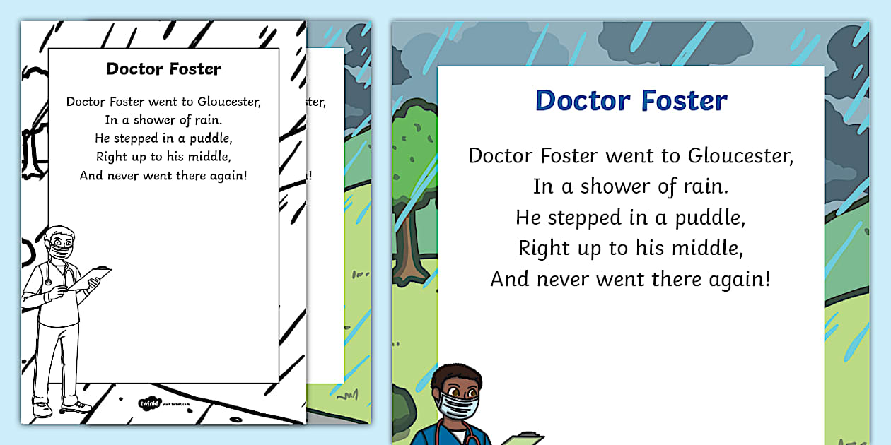 Doctor Foster Poster | Twinkl Resources | EYFS - Twinkl
