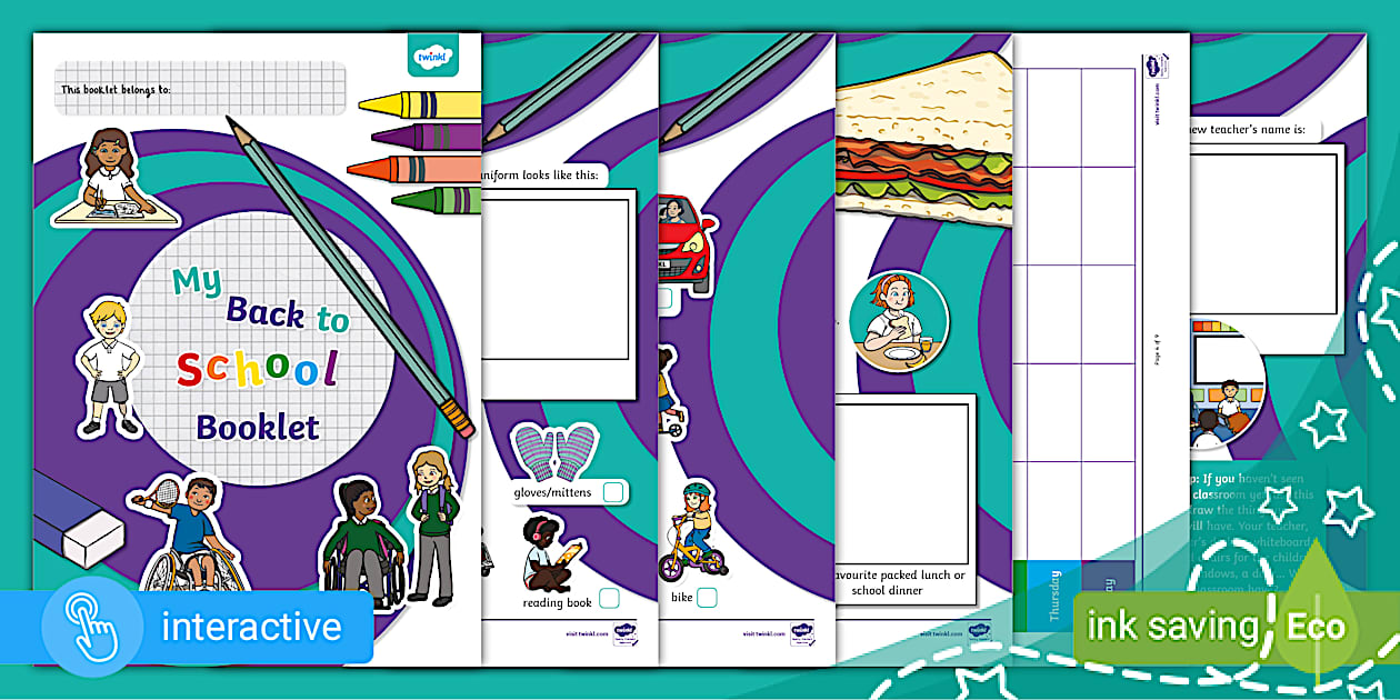 My Back to School Booklet Printable Resource | Twinkl