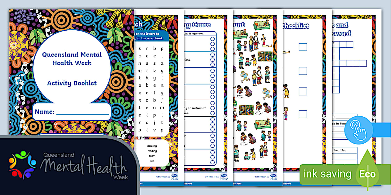 FREE! - Queensland Mental Health Week: Interactive Activity Booklet K-2