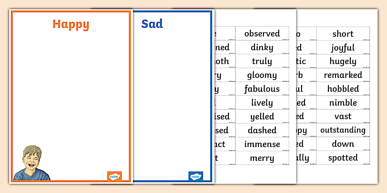 Synonyms Cut and Paste Sorting Activity - Twinkl