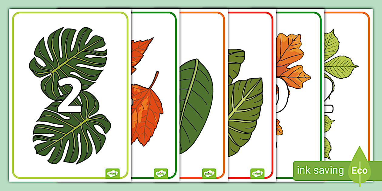 Editable Counting in 2s Leaves Display Posters - Twinkl