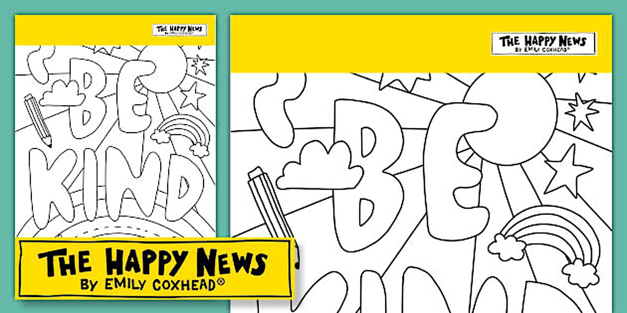 The Happy Newspaper: Colouring Page (Issue 29)