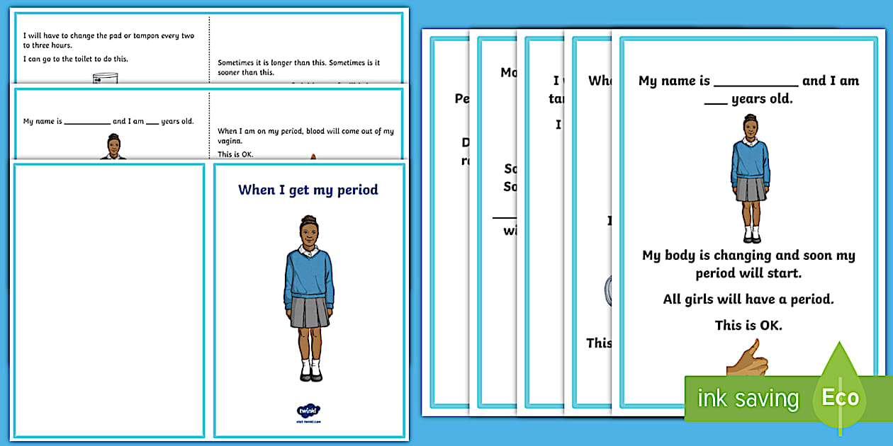 I Have My Period Social Situation - Social Story | Twinkl