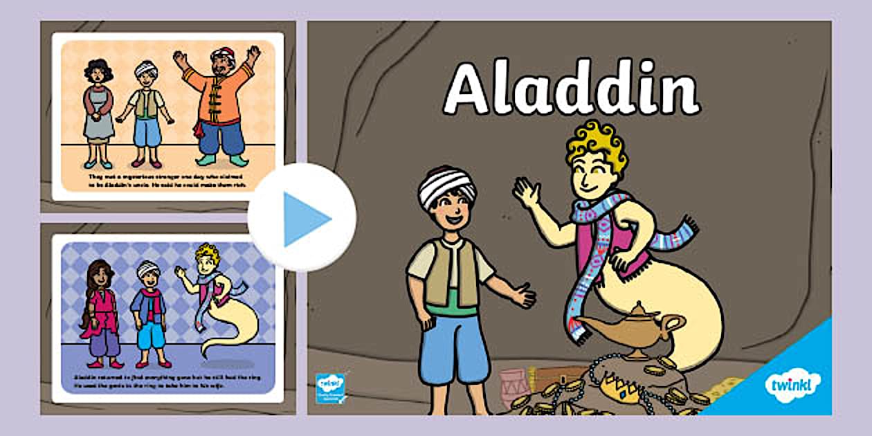Aladdin Story PowerPoint - Twinkl - KS1 (teacher made)