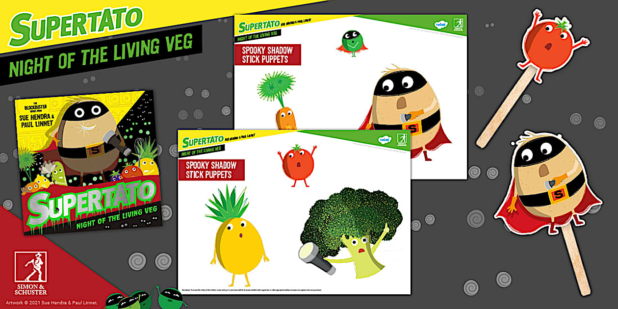 FREE! - Supertato: Halloween Spooky Shadow Stick Puppets