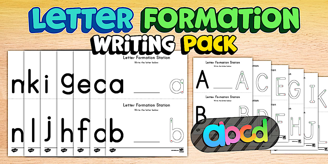 Letter Formation Writing Activity Pack I Handwriting