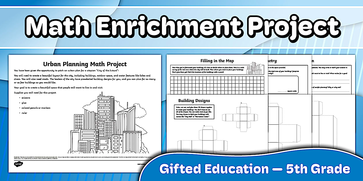 Urban Planning Math Enrichment Project for Gifted Education