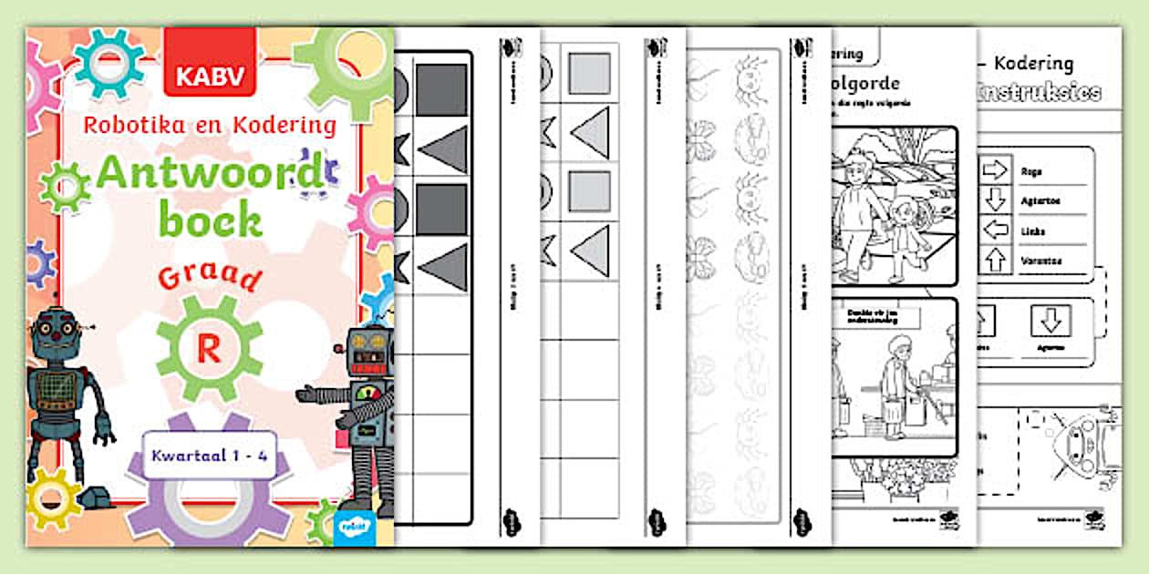 Graad R - Robotika & Kodering - Antwoordboek vir KABV-werkboek