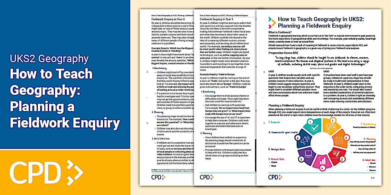 How to Teach Geography in UKS2: Planning a Fieldwork Enquiry