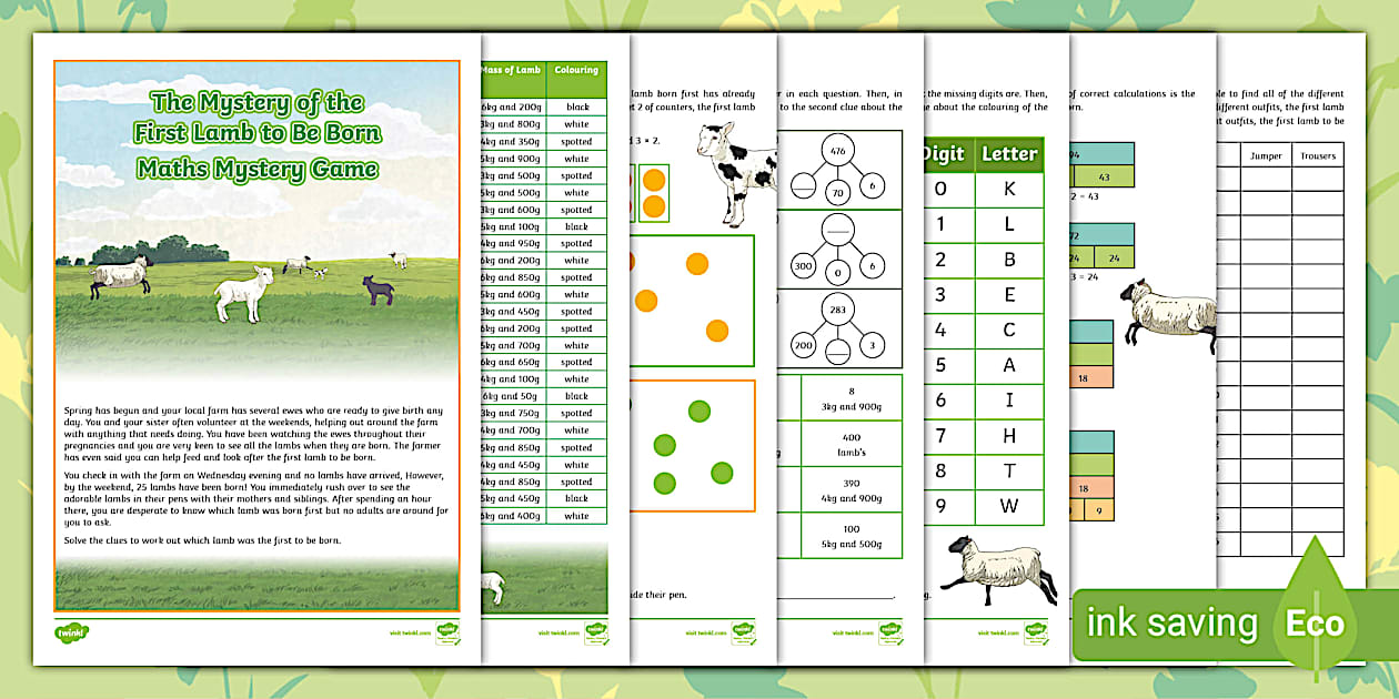 👉 Y3 Spring Maths Mystery Game (teacher made) - Twinkl
