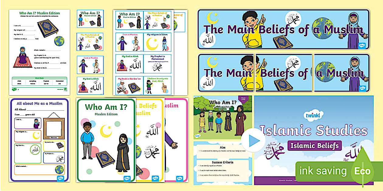 Year 1 Islamic Beliefs: Who Am I Muslim Edition Lesson Pack 2