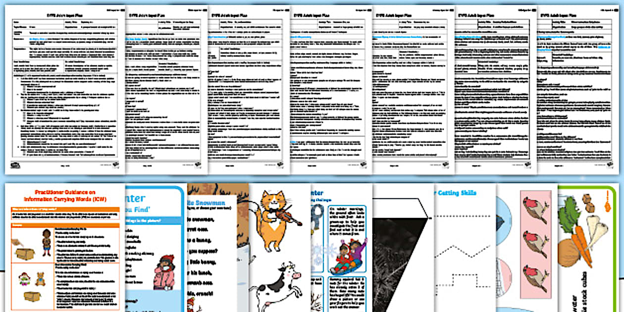EYFS Winter Adult Input Planning Pack (Ages 3-4) - Twinkl