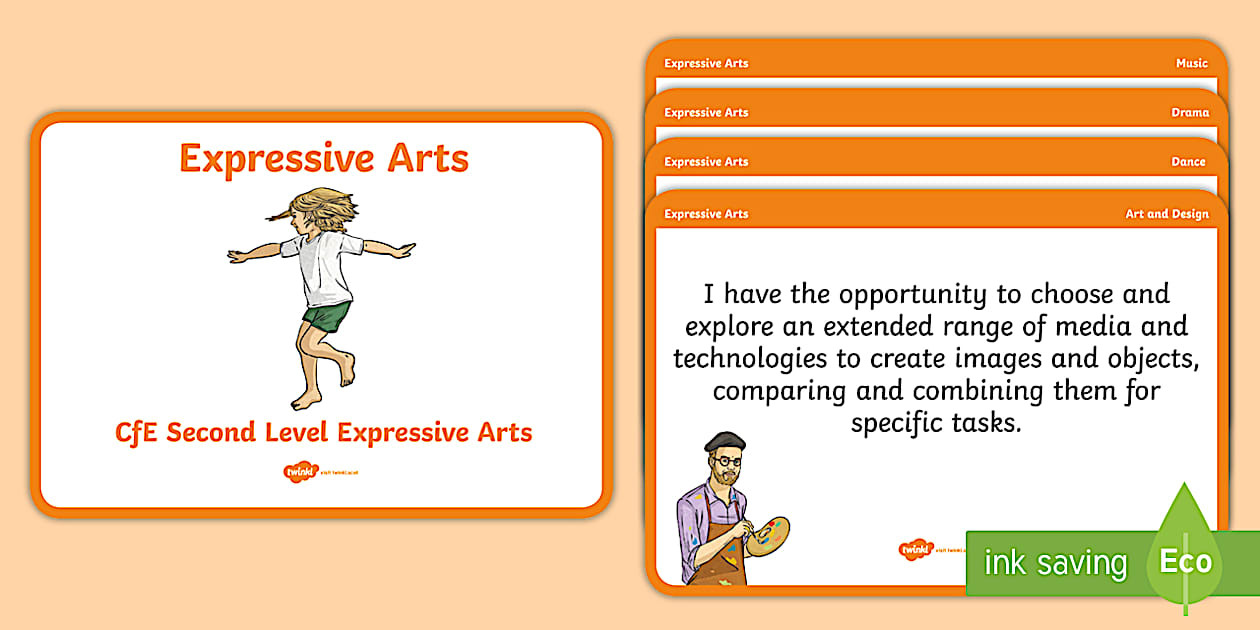 CFE Second Level Expressive Arts Experiences and Outcomes Display Posters