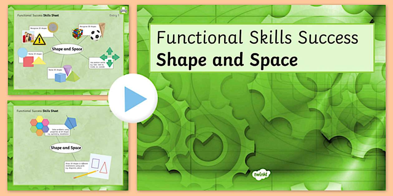 Functional Skills Shape and Space Success PowerPoint