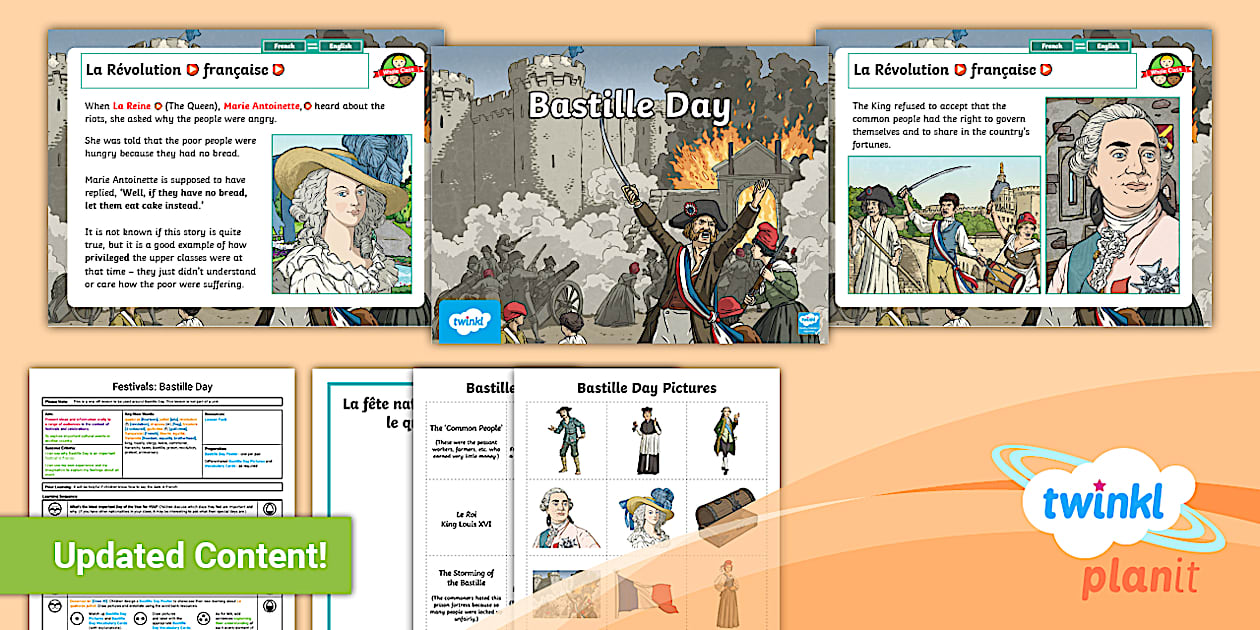 Bastille Day Lesson Pack - KS2 - French Resources - Twinkl