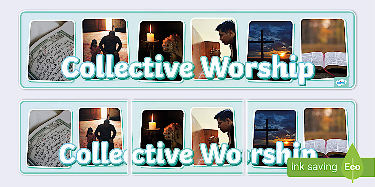 Collective Worship Photo Display Banner (teacher made)