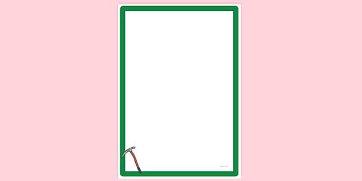 Simple Axe for Climbing Page Border | Page Borders | Twinkl