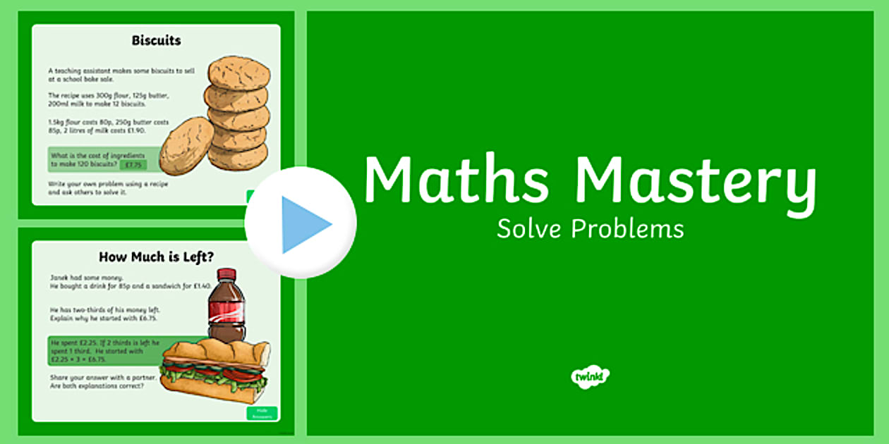 Year 6 Problem Solving Calculation Maths Mastery PowerPoint