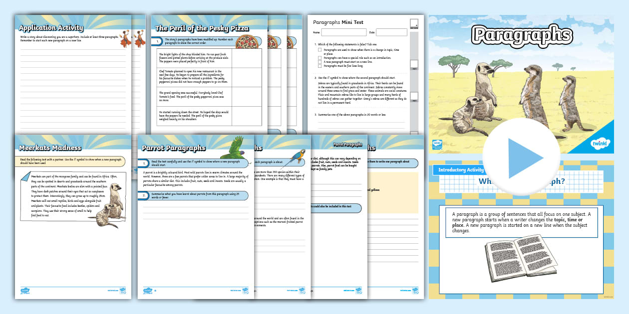 Writing in Paragraphs Lesson Plan - Primary Resources - KS2