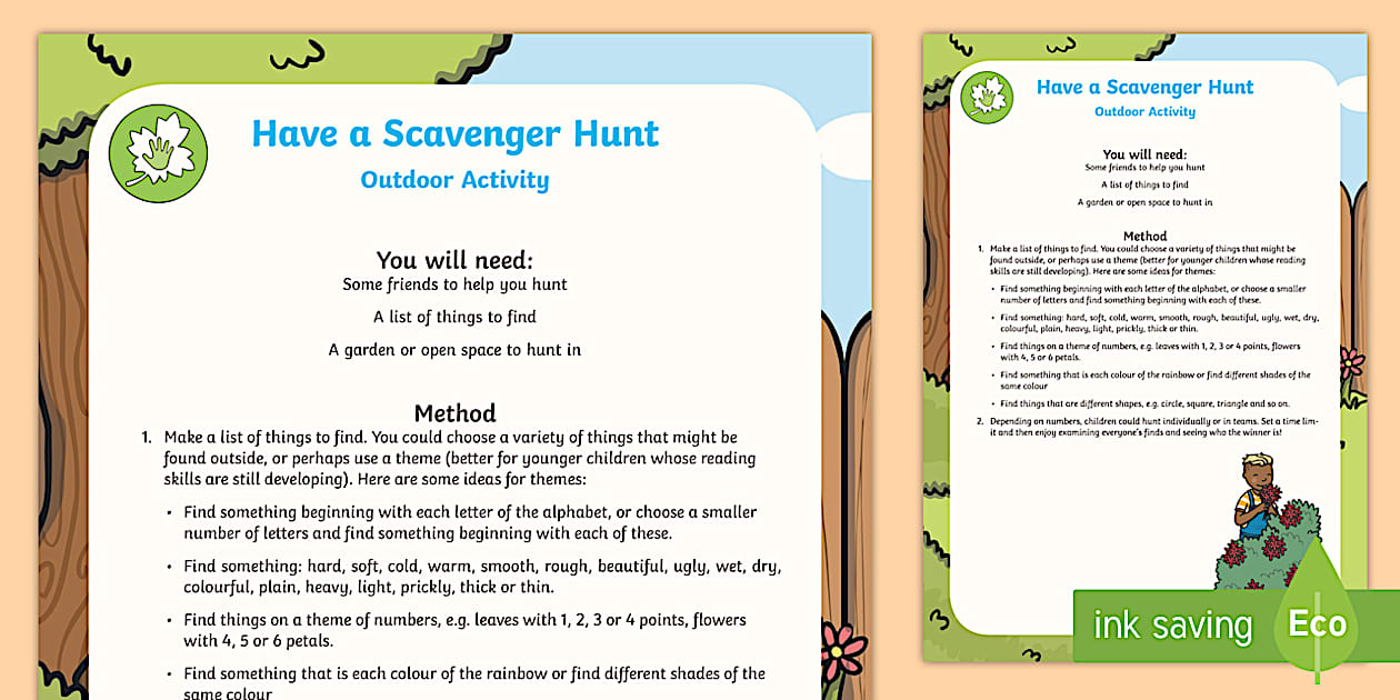 Garden Scavenger Hunt Activity (teacher made) - Twinkl