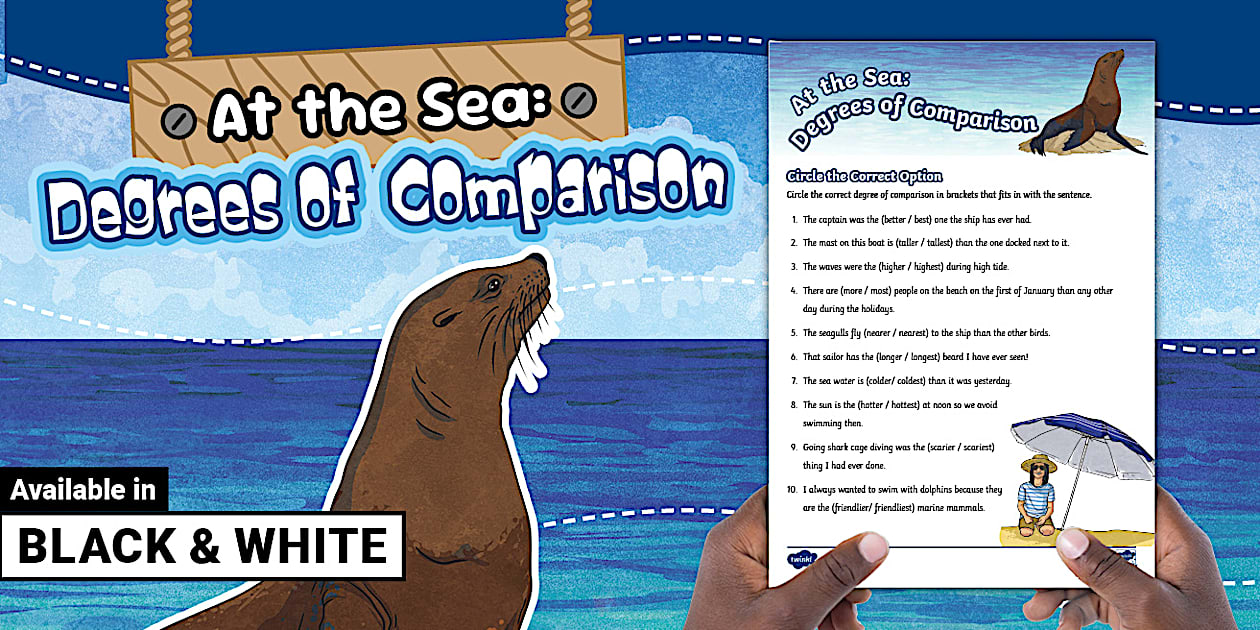 IP English At the Sea: Degrees of Comparison Level 1