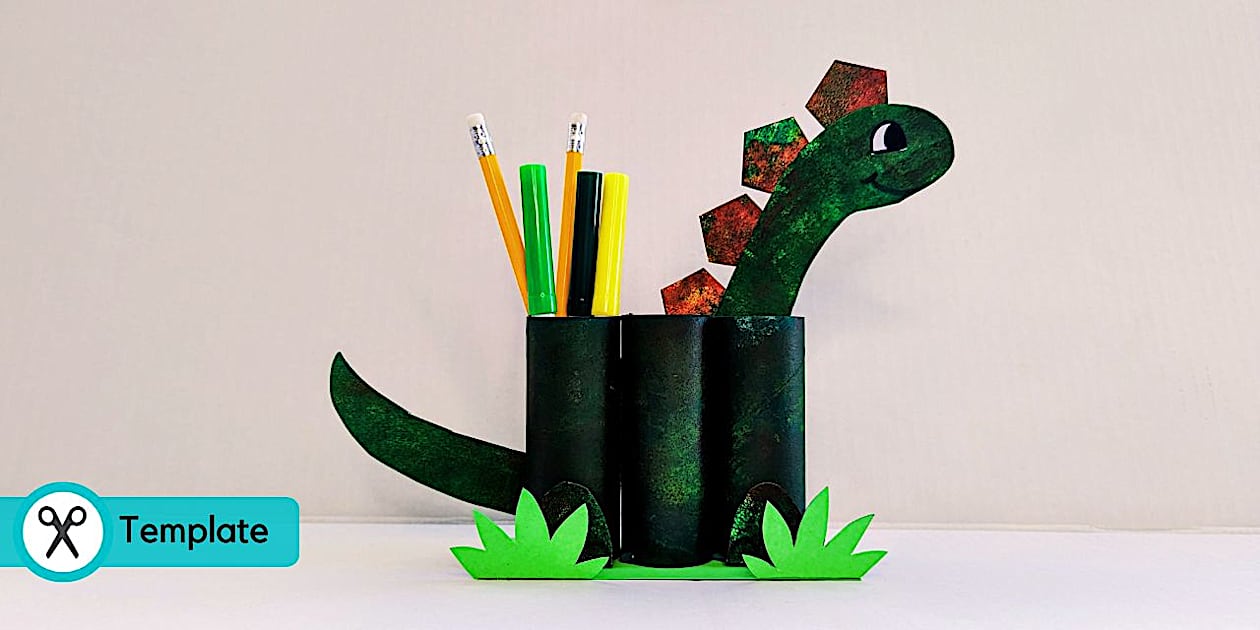 Dinosaur Pencil Holder | Dinosaur Crafts (teacher made)