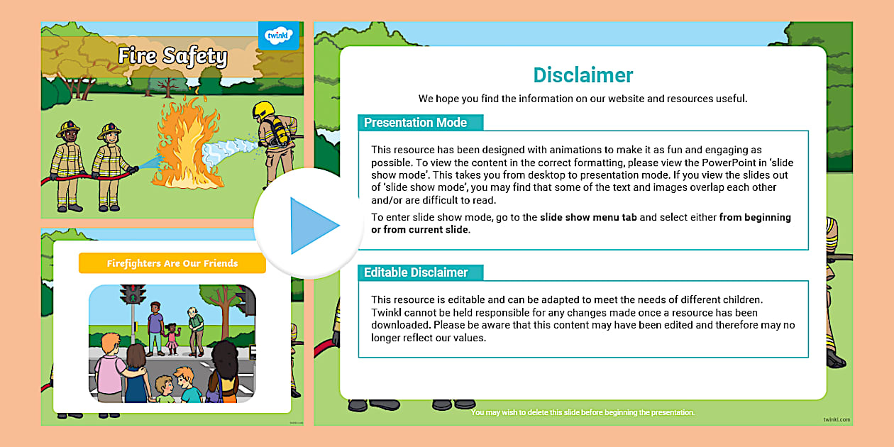 EYLF Fire Safety PowerPoint (teacher made) - Twinkl