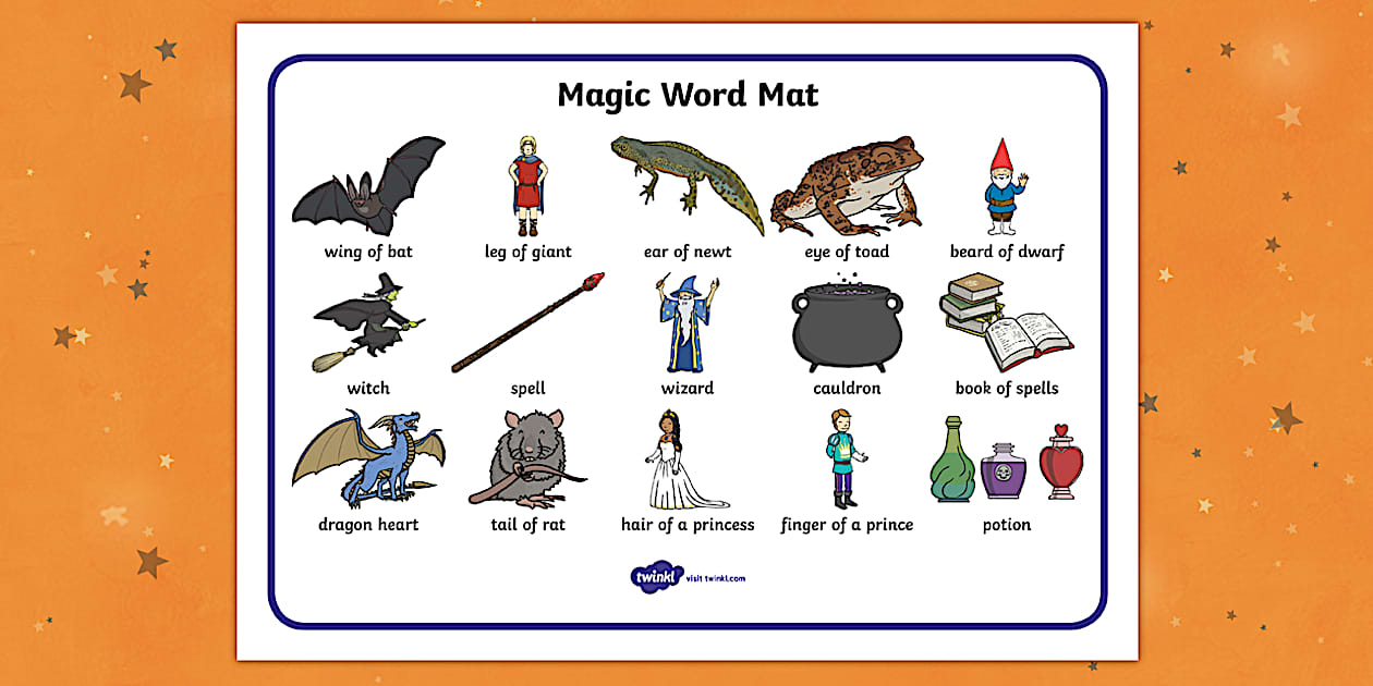 Magic Word Mat (teacher made) - Twinkl